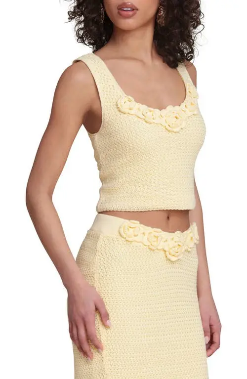 Avec Les Filles Knit Crop Tank