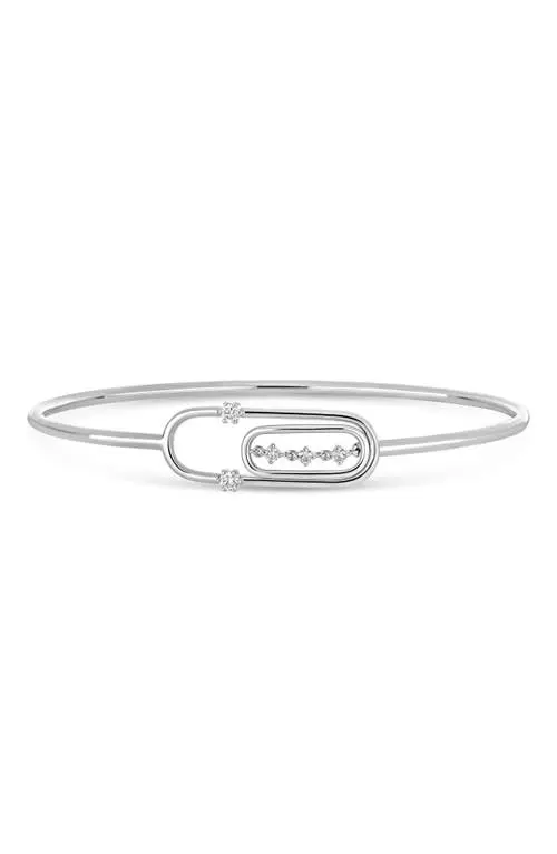 Bony Levy 18k Gold Liora Diamond Bangle Bracelet - 18k White Gold/diamond