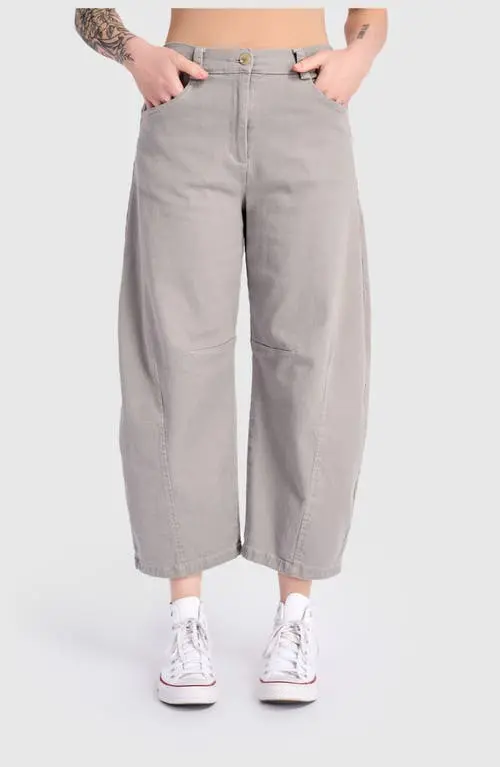 Alembika Barrel Leg Pants - Grey