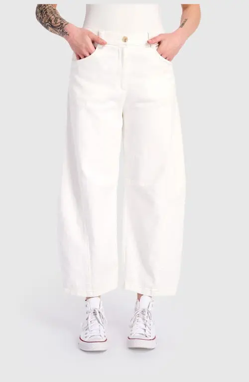 Alembika Go-to Barrel Pants - White