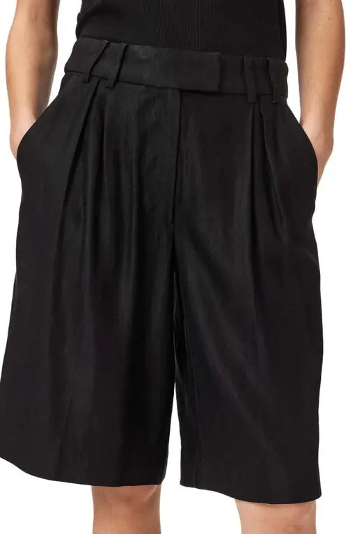 ALLSAINTS Charley Pleated High-waisted Shorts