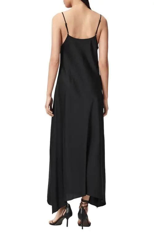 ALLSAINTS Leona Handkerchief Hem Maxi Slipdress