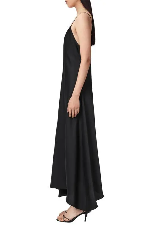 ALLSAINTS Leona Handkerchief Hem Maxi Slipdress