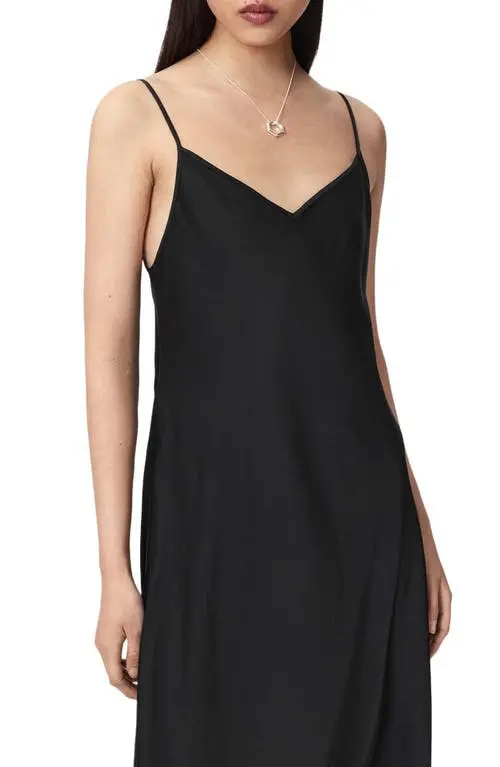 ALLSAINTS Leona Handkerchief Hem Maxi Slipdress