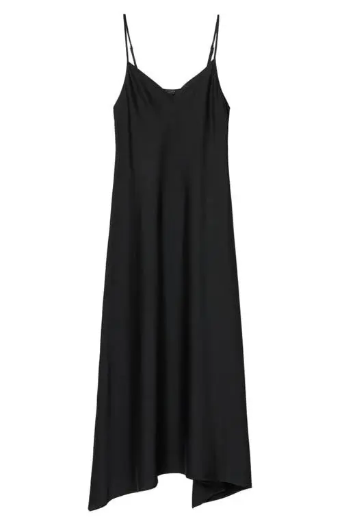 ALLSAINTS Leona Handkerchief Hem Maxi Slipdress