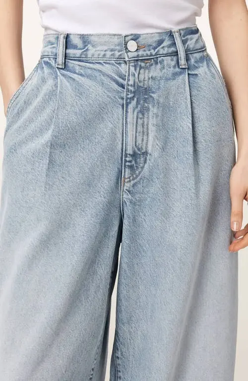ALLSAINTS Haze Pleat Wide-leg Jeans - Light Indigo
