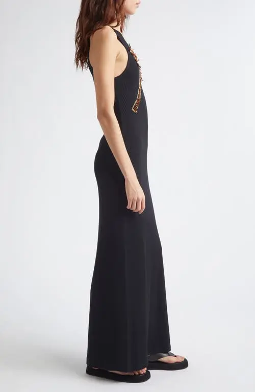 Rabanne Palm Embroidered Tank Dress