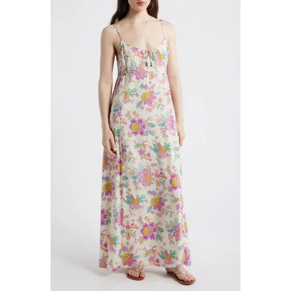 Rip Curl Half Moon Print Maxi Dress