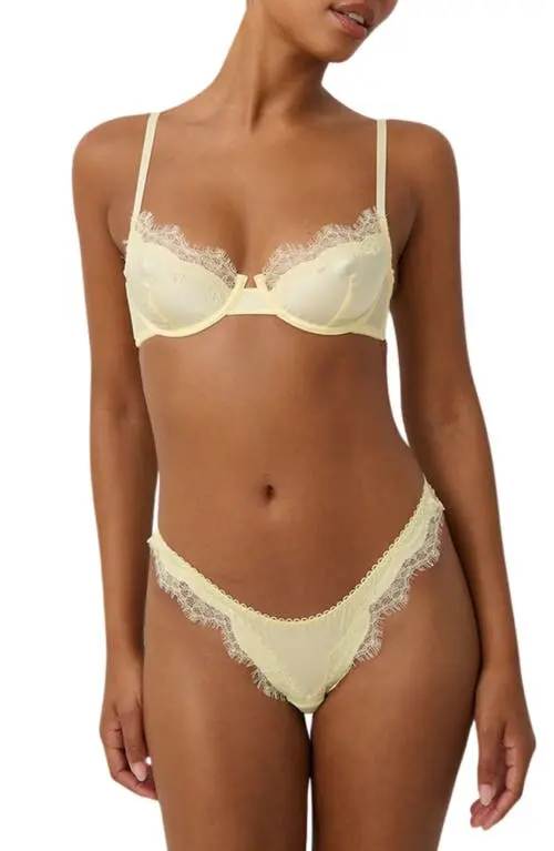 KAT THE LABEL Sorrento Limencello Underwire Bra - Limoncello