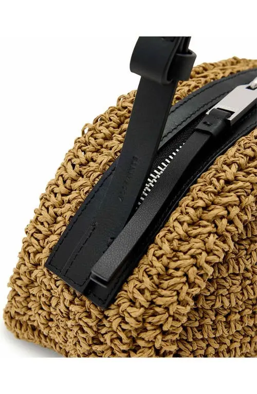 ALLSAINTS Arc Raffia Crossbody Bag