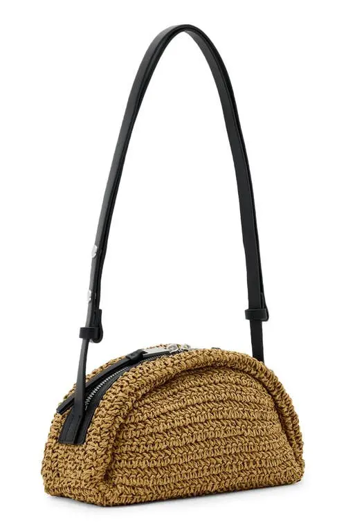 ALLSAINTS Arc Raffia Crossbody Bag