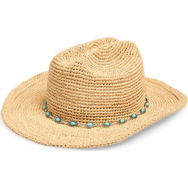 Lack Of Color Raffia Cowboy Hat - Natural