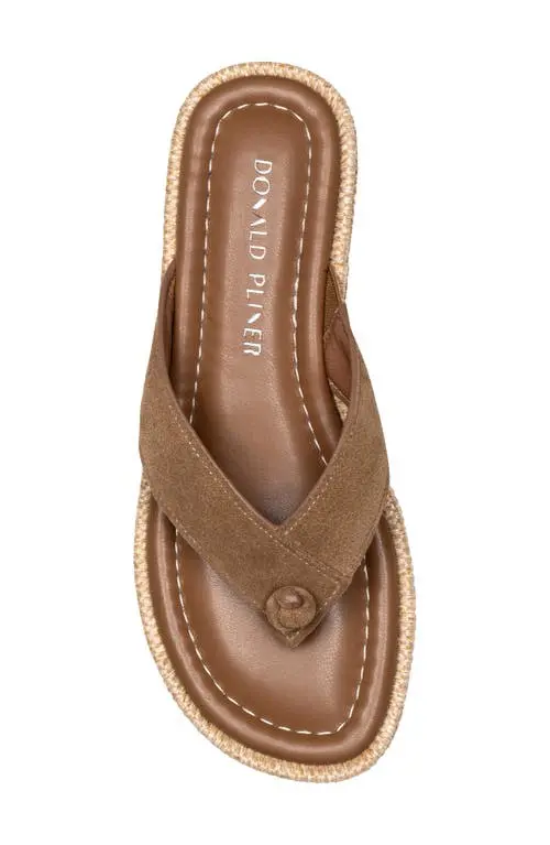 DONALD PLINER Samiya Platform Thong Sandal - Saddle