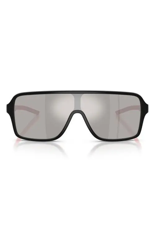 SCUDERIA FERRARI 132mm Rectangular Sunglasses - Black Shiny/light Grey