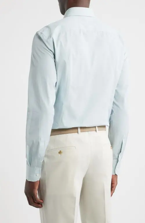 BOSS Hank Kent Slim Fit Cotton Dress Shirt - Open Green