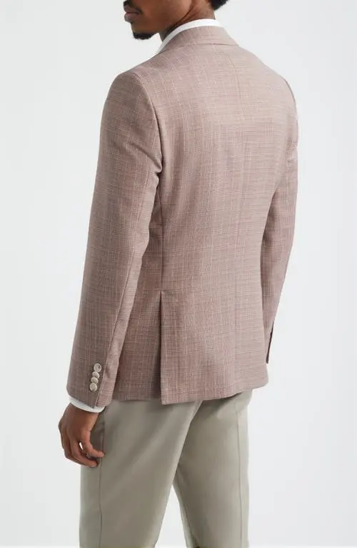 BOSS Hutson Slim-fit Slub Wool Sport Coat - Medium Red