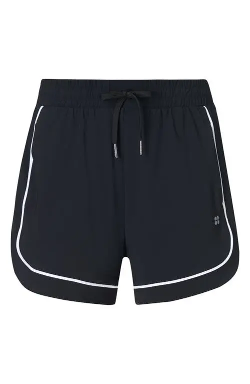 Sweaty Betty Explorer Track Piped Shorts - Black