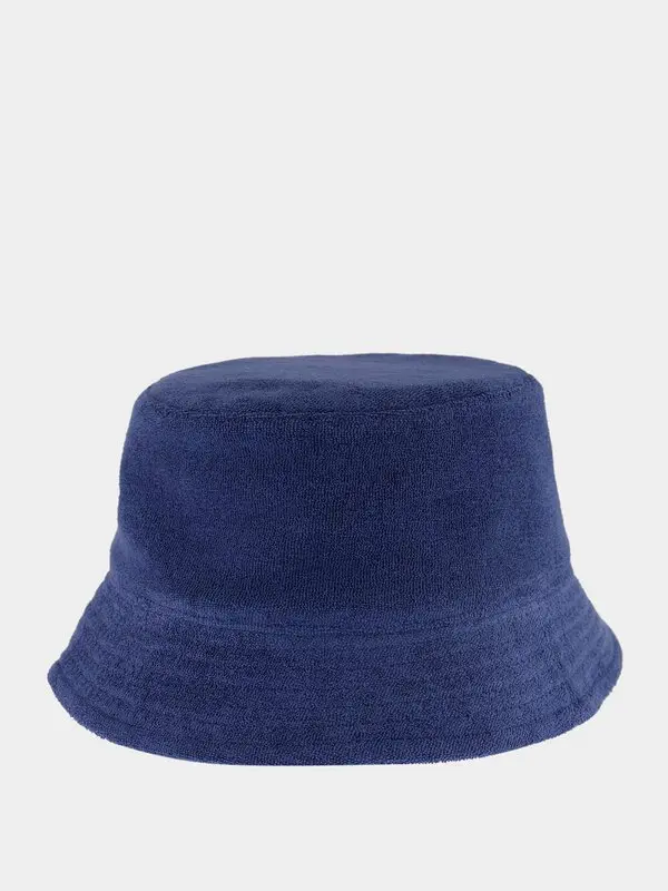 Fedeli Terry Cloth Cloche Cap - Blue