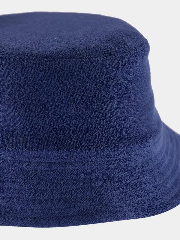 Fedeli Terry Cloth Cloche Cap - Blue