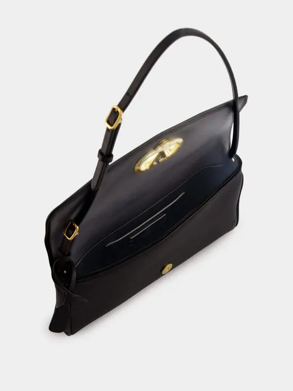 Valentino Garavani Small Nappa Leather Shoulder Bag - Black