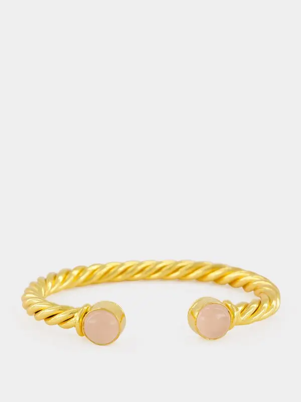 Sylvia Toledano Eros Quartz Open Bracelet - Pink
