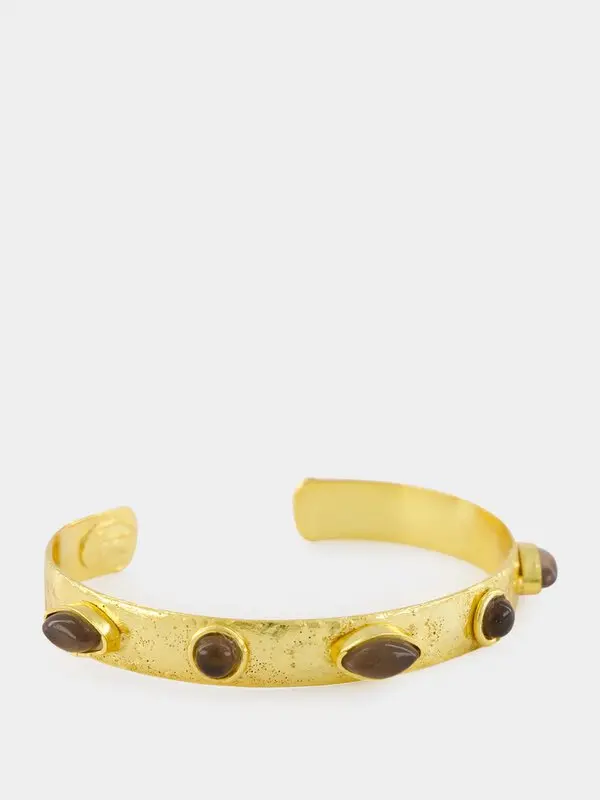 Sylvia Toledano Sultane Smoky Quartz Cuff Bracelet