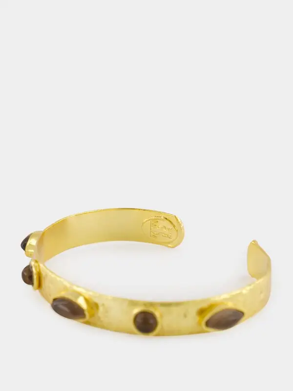 Sylvia Toledano Sultane Smoky Quartz Cuff Bracelet