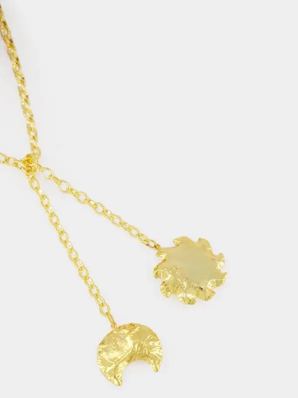 Sylvia Toledano Sol Y Luna Pendant Chain Necklace