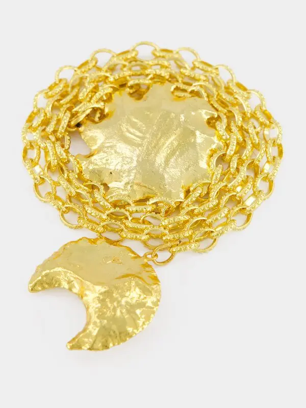 Sylvia Toledano Sol Y Luna Pendant Chain Necklace