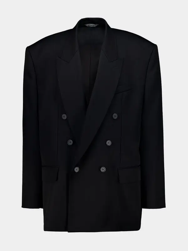 Balenciaga Double-breasted Wool Blazer