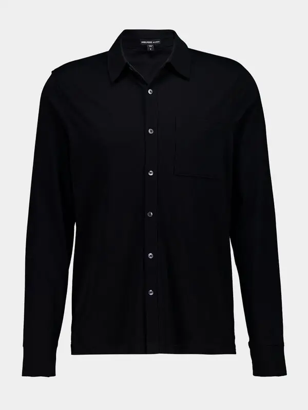 JAMES PERSE Clean Finish Cotton Jersey Shirt