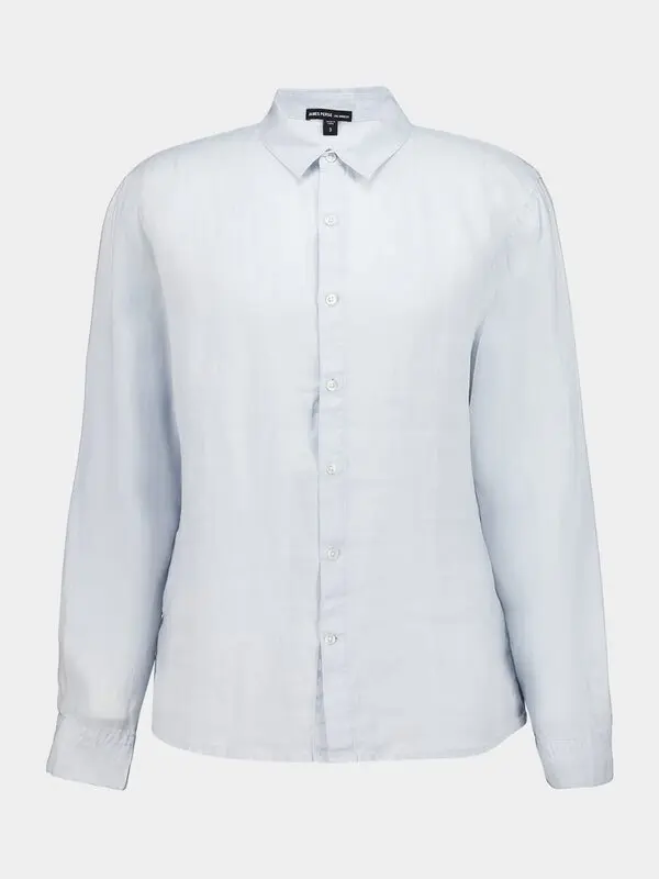 JAMES PERSE Light Classic Linen Shirt - Blue