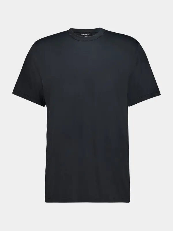 JAMES PERSE Carbon Luxe Lotus Cotton T-shirt - Black