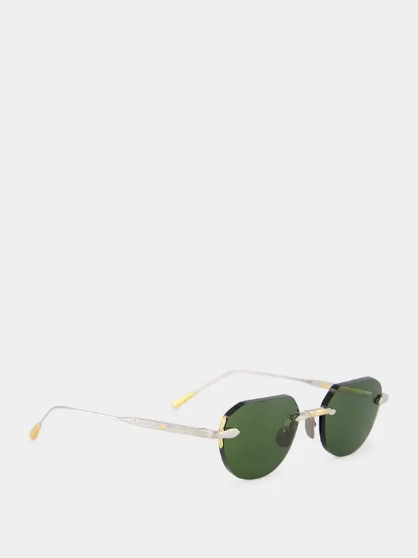 LUNETTERIE GÉNÉRALE Grand Prix Rimless Sunglasses