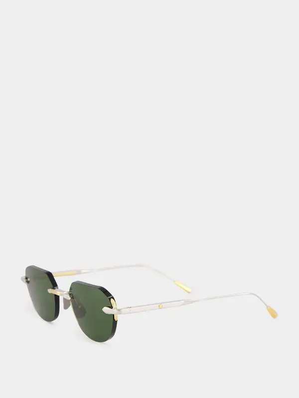 LUNETTERIE GÉNÉRALE Grand Prix Rimless Sunglasses