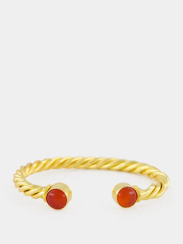 Sylvia Toledano Eros Carnelian Open Bracelet - Orange