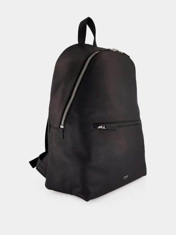 TOM FORD Calf Leather Backpack - Black