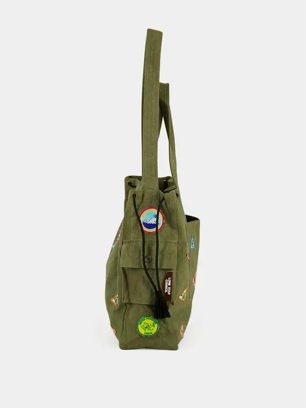 BAZISZT Scout Cotton Embroidered Tote Bag