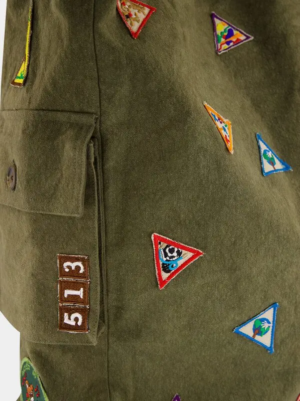 BAZISZT Scout Cotton Embroidered Tote Bag
