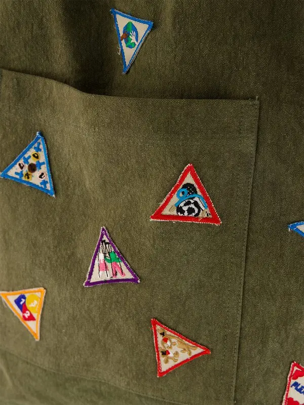 BAZISZT Scout Cotton Embroidered Tote Bag