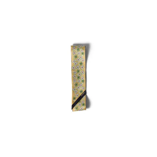 Miu Miu Printed Twill Scarf - Mustard/white