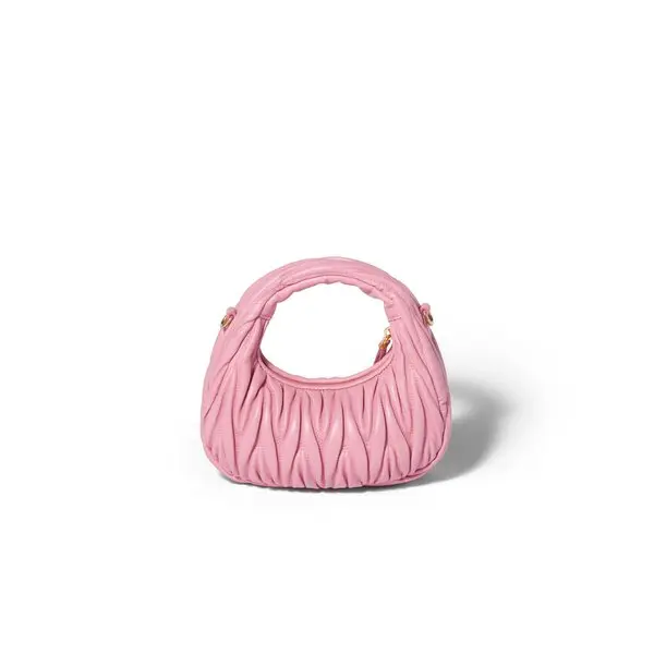 Miu Miu Wander Matelassé Nappa Leather Hobo Mini-bag