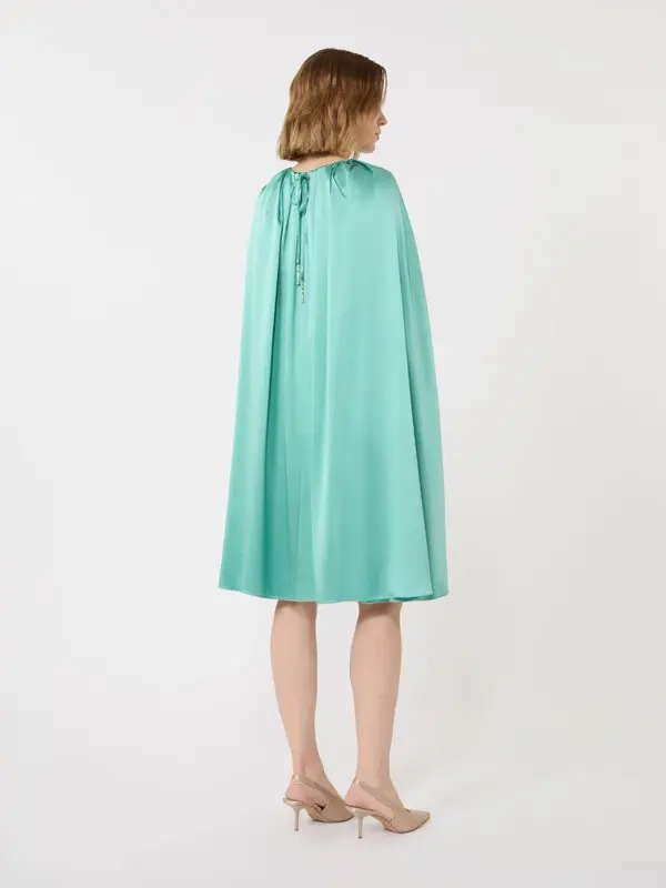 Max Mara Heavy Silk Satin A-line Dress