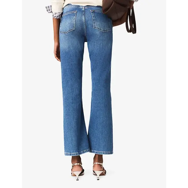 Maje Straight-leg High-rise Denim Jeans
