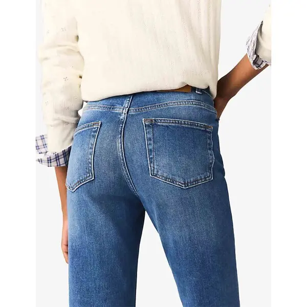Maje Straight-leg High-rise Denim Jeans