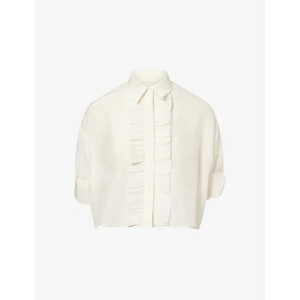 TWP Ruffled Cotton Shirt