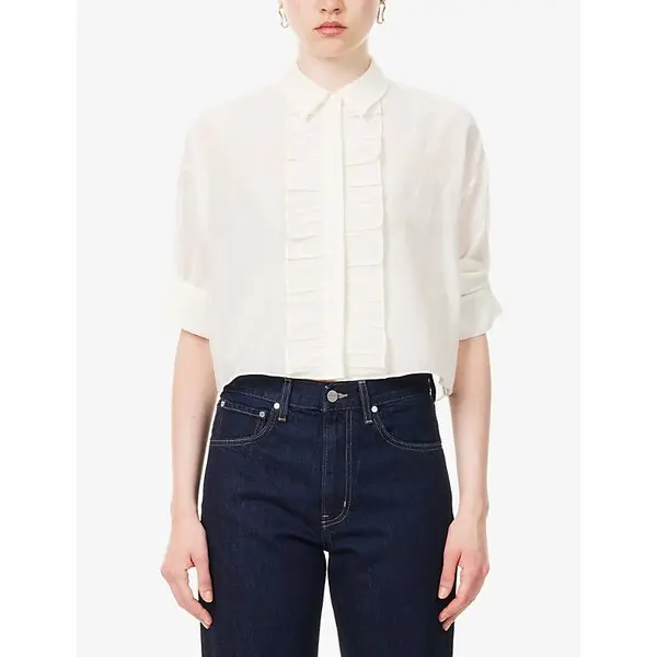 TWP Ruffled Cotton Shirt