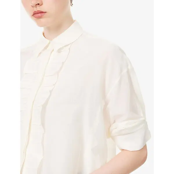 TWP Ruffled Cotton Shirt