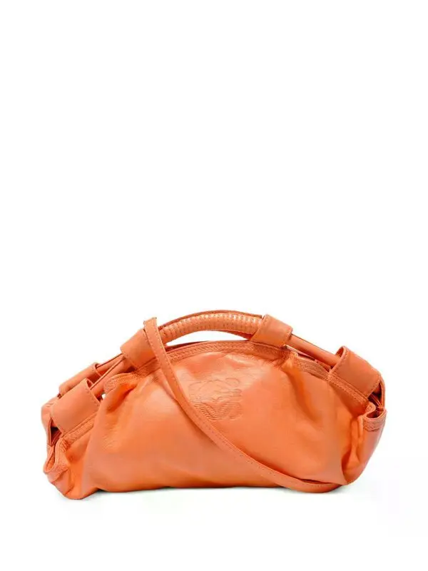 Loewe 2000s Anagram Debossed Tote - Orange