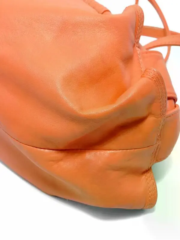 Loewe 2000s Anagram Debossed Tote - Orange